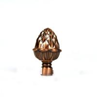 China 19mm Window Curtain Rod Accessories With Gold Sliver Bronze Copper Color for sale