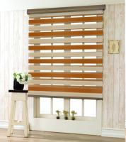 China Double Layer Manual Intelligent Window Blinds Fabric Material For Indoor for sale