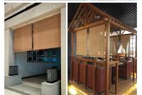 China Exterior Interior Manual Bamboo Blind Curtain For Window Doors for sale