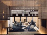 China Sunshade Hotel Type Curtains , Balcony Bamboo Blinds For Tea Room Study Office Hotel for sale