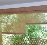 China Sunshade Hotel Type Curtains , Balcony Bamboo Blinds For Tea Room Study Office Hotel for sale