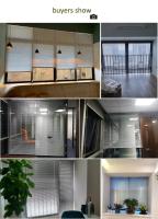 China Flat Plate Office Window Drapes , Manual Control Aluminum Venetian Blind for sale