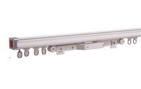 China Ready ship supply white black color single double ceiling mounted aluminum curtain track for sale