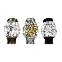 China Customized Curtain Finials Crystal Curtain Rod Accessories for sale