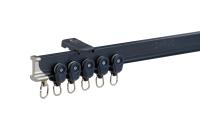 China White Black Color Aluminum Hand Bendable Curved Curtain Track Rails And Rods For Curtain for sale