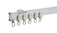 China White Black Color Aluminum Hand Bendable Curved Curtain Track Rails And Rods For Curtain for sale