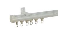 China Curtain Rod Price White Color Aluminum Curtain Rails For Curtains for sale