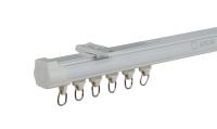 China Curtain Rod Price White Color Aluminum Curtain Rails For Curtains for sale