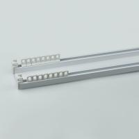 China Ceiling Wall Mount Aluminum Material 2 Track Double Curtain Rail With Curtain Rail Track Gli for sale