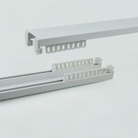 China Ceiling Wall Mount Aluminum Material 2 Track Double Curtain Rail With Curtain Rail Track Gli for sale
