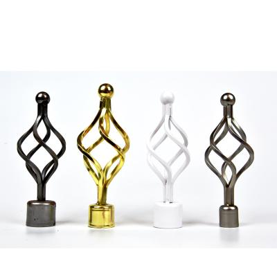 China Crown Decorative Finials For Curtain Rods Durable With Paint Plating Treatment for sale