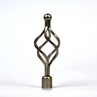 China Crown Decorative Finials For Curtain Rods Durable With Paint Plating Treatment for sale