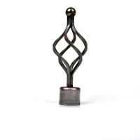 China Crown Decorative Finials For Curtain Rods Durable With Paint Plating Treatment for sale