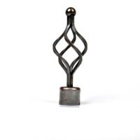 China Crown Decorative Finials For Curtain Rods Durable With Paint Plating Treatment for sale