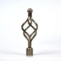 China Crown Decorative Finials For Curtain Rods Durable With Paint Plating Treatment for sale