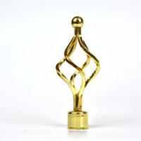 China Crown Decorative Finials For Curtain Rods Durable With Paint Plating Treatment for sale