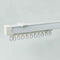 China wholesale curtain rod price 6m length white aluminum metal curtain rods and rails from foshan factory for sale
