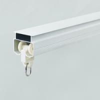 China wholesale curtain rod price 6m length white aluminum metal curtain rods and rails from foshan factory for sale