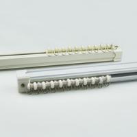 China wholesale curtain rod price 6m length white aluminum metal curtain rods and rails from foshan factory for sale