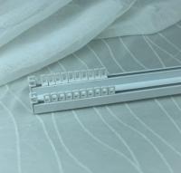 China Double Bracket Free Curtain Rail Aluminum Ceiling Curtain Track For Home Decoration for sale