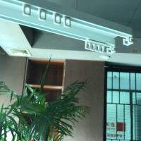 China Double Bracket Free Curtain Rail Aluminum Ceiling Curtain Track For Home Decoration for sale