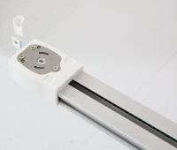 China Adjustable Rails Electric Curtain Rail Motorized Curtain Tracks With Pulley System for sale