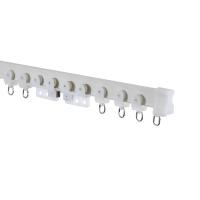 China Ceilling Mounted Aluminum Shower Curtain Hook Curtain Track With Accessories for sale