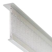China Ready ship wall mounted aluminum railings magic tape curtain track rail for curtains pocket for sale