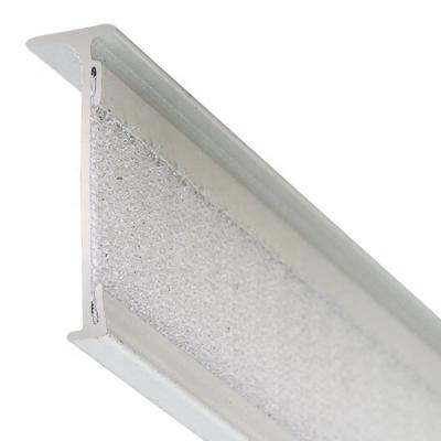 China Ready ship wall mounted aluminum railings magic tape curtain track rail for curtains pocket for sale
