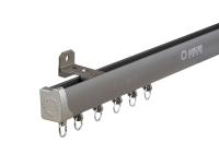 China Aluminum Sliding Windows Curtain Track With Pulley System Curtain Iron Rail Curtain Track for sale