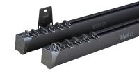 China Aluminum Sliding Windows Curtain Track With Pulley System Curtain Iron Rail Curtain Track for sale