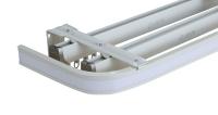 China Aluminum Sliding Windows Curtain Track With Pulley System Curtain Iron Rail Curtain Track for sale