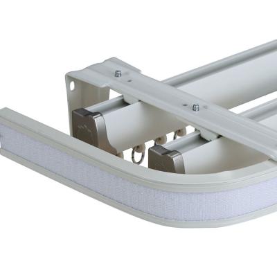 China Manual Aluminum Curtain Rail Track For Home Window Decoration for sale