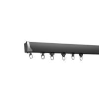 China Manual Aluminum Curtain Rail Track For Home Window Decoration for sale