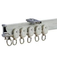 China White Ceiling Silent Curtain Track Wall Mounted Metal Aluminum Material For Bay Window for sale