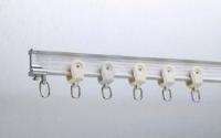 China White Ceiling Silent Curtain Track Wall Mounted Metal Aluminum Material For Bay Window for sale