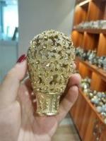 China wholesale curtain rod price gold color metal end caps finial curtain rod accessories for sale