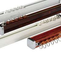 China Aluminium L Shaped Silent Curtain Track With Electrophoresis Surface Treatment for sale