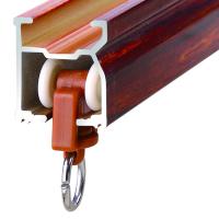 China Aluminium L Shaped Silent Curtain Track With Electrophoresis Surface Treatment for sale