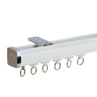 China Aluminium L Shaped Silent Curtain Track With Electrophoresis Surface Treatment for sale