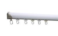 China cordless heavy duty ceiling nano ultra glider single aluminum curtain rails and rod for sale