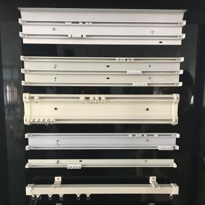 China Double Triple Silent Curtain Track Aluminum Material 6m Length for sale