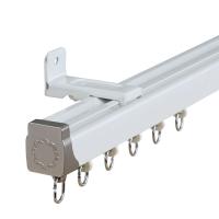 China Ceiling Mount Automatic Silent Curtain Track For Window Curtains for sale