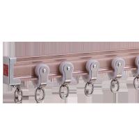 China Curved Curtain Track , Bay Window Curtains Rail Aluminium Metal Material for sale