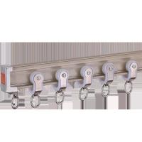 China Curved Curtain Track , Bay Window Curtains Rail Aluminium Metal Material for sale