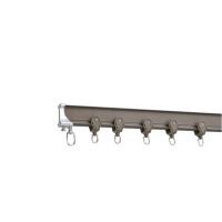 China Window Decorative Curved Silent Curtain Track Manual Aluminum Metal Material for sale