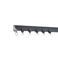 China Window Decorative Curved Silent Curtain Track Manual Aluminum Metal Material for sale