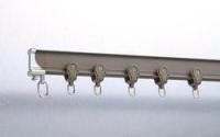 China Window Decorative Curved Silent Curtain Track Manual Aluminum Metal Material for sale