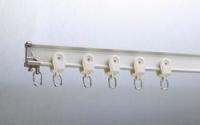 China Window Decorative Curved Silent Curtain Track Manual Aluminum Metal Material for sale