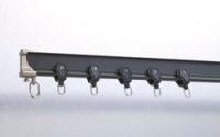 China Window Decorative Curved Silent Curtain Track Manual Aluminum Metal Material for sale